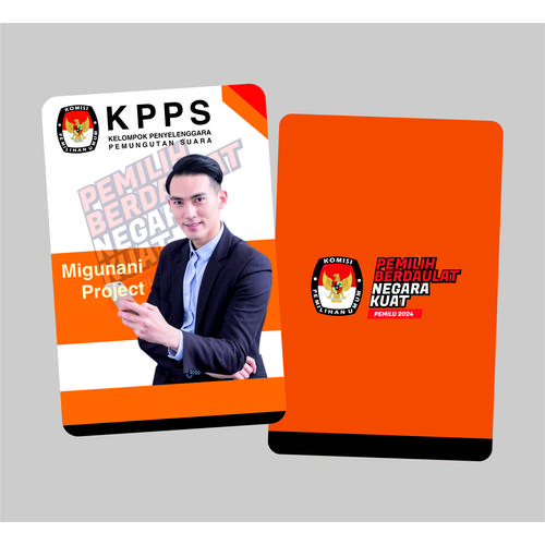 Jual Cetak ID Card Kartu KPPS Kartu KPU Sehari Jadi Bahan Tebal Bisa ...
