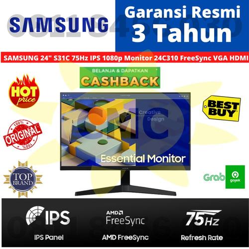 Jual Monitor Led Samsung 24inch FHD IPS 75HZ LS24R350FHEXXD Bezel-less ...