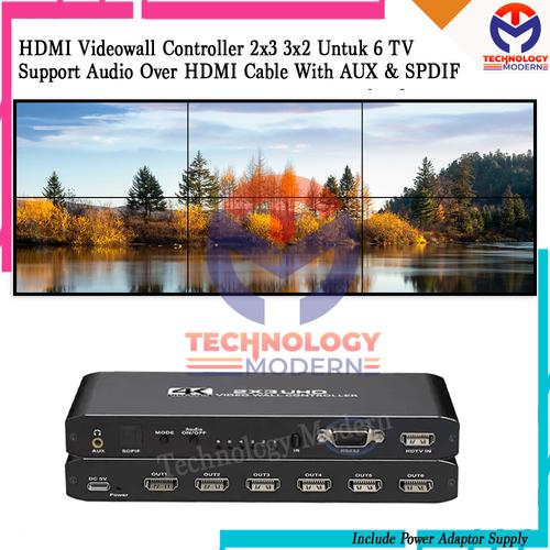 Jual 2x3 HDMi Videowall Controller (Menggabungkan 6 TV Jadi 1 Gambar Besar) - Jakarta Pusat ...