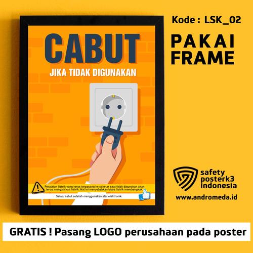 Jual Safety Poster K3:Keamanan Listrik_Cabut Ketika Tidak Digunakan ...