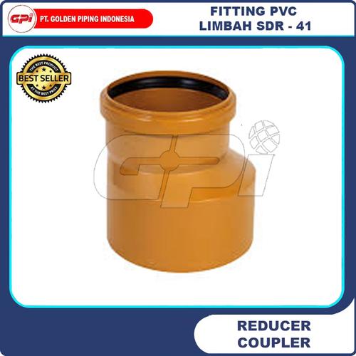 Jual Reducer Coupler SDR 41 Fitting Pipa PVC Limbah - DN.6" x 4" - Kab ...
