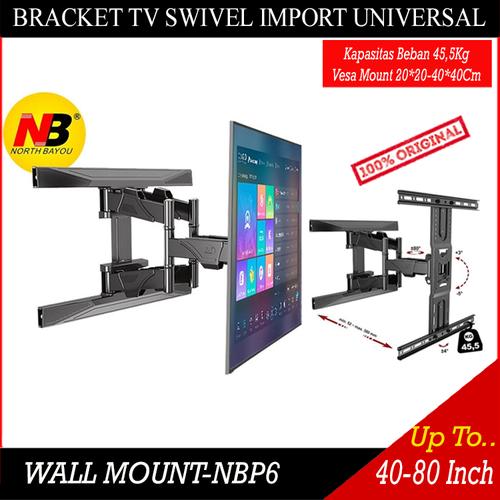 Jual Braket Bracket Breket Swivel TV NB P6 80 75 65 60 58 55 50 45 43 ...