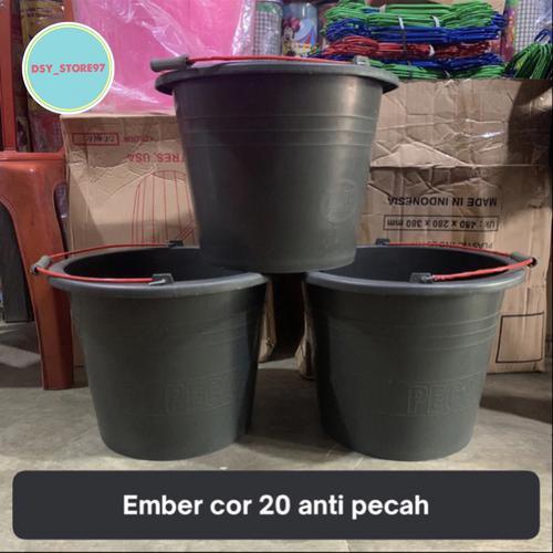 Jual Ember cor hitam 20 / ember plastik timba anti pecah - Jakarta ...