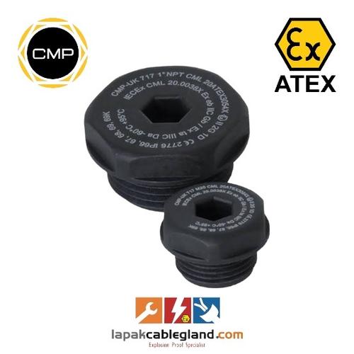 Jual Stopping Plug Exproof CMP 717 1/2"NPT GRP Nylon kunci L - Kota ...