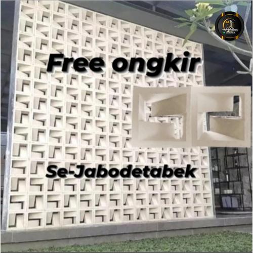 Jual roster beton minimalis motif (S) - Putih - Kota Depok - Roster ...