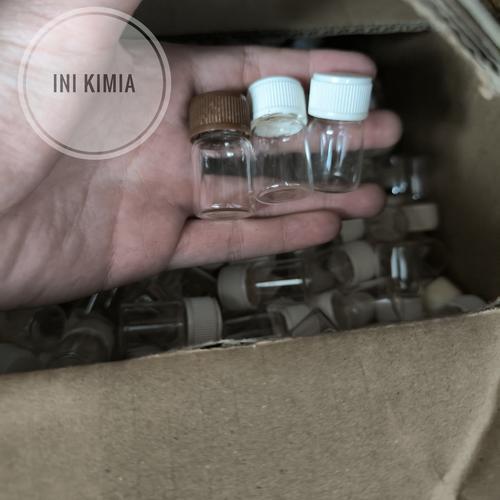 Jual BOTOL KACA 5ML TEBAL BENING TUTUP ULIR | BOTOL SAMPEL BENING 5ML ...
