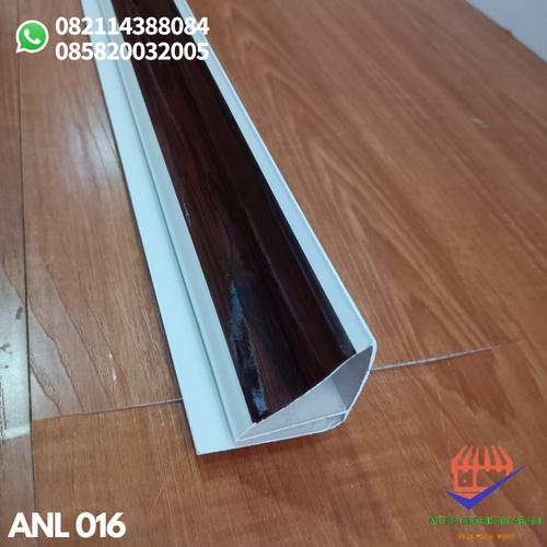 Jual LIS SUDUT Plafon PVC Motif Kayu 5 cm, KUALITAS TERBAIK - Lis 4 m ...