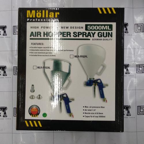 Jual MOLLAR SPRAY GUN TEXTURE PLASTIK AIR HOPPER GUN TEKSTUR PLASTIC ...