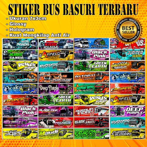 Jual Stiker Bus Basuri Viral Hologram Glossy Kuat Mengkilap Lanskap ...