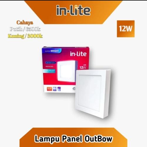 Jual Lampu Downlight LED Inlite INSS628S 12 Watt IN-lite Panel Kotak ...
