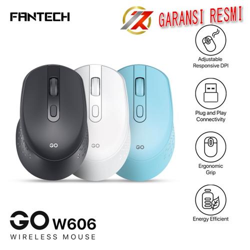 Jual FANTECH GO W606 Wireless Mouse Office - Black - Kota Makassar - IR Computer IRRES COMP ...