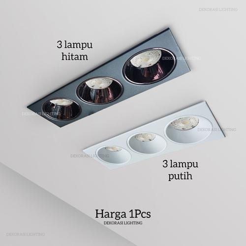 Jual Lampu downlight inbow kotak panjang 2lampu 3lampu fiting Mr16 ...