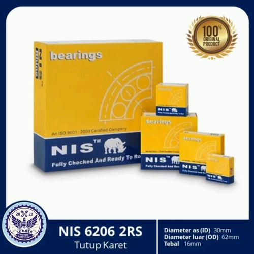 Jual Bearing NIS 6206 2RS Tutup Karet - Kota Tangerang ...