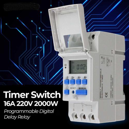 Jual Timer Switch Programmable Digital Relay 20 Program 220V 16A - Kota ...