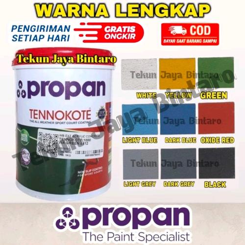 Jual TENNOKOTE 1 KG DARK GREY CAT LAPANGAN PROPAN/CARPORT / GARASI ...
