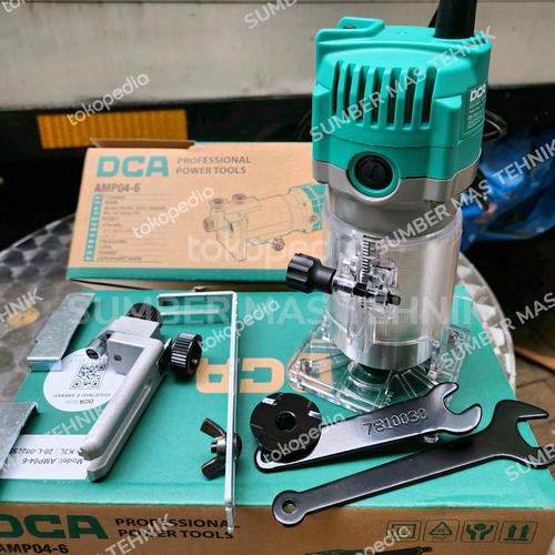 Jual mesin profile kayu dca amp04-6 trimer kayu 6mm router 6mm trimmer ...