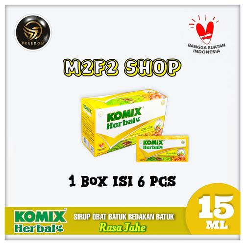 Jual Komix Herbal Sirup Obat Batuk Rasa Jahe Sachet - 15 ml (Harga 1 ...