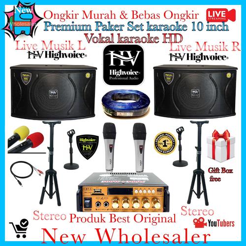 Jual Paket Set audio Karaoke 10 inch Highvoice Ruangan Voyager 10 original - Jakarta Barat ...