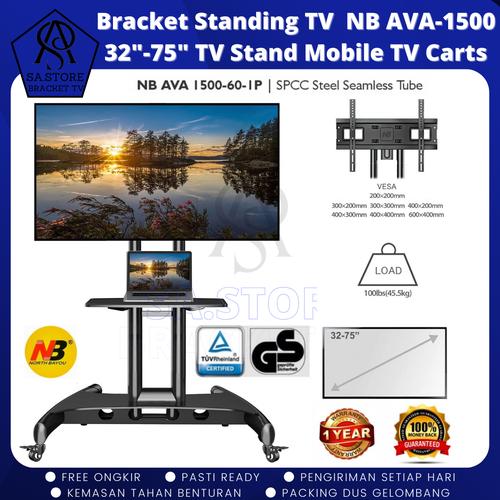 Jual Bracket TV Standing 43 50 55 60 65 70 75 inch, North Bayou NB AVA ...