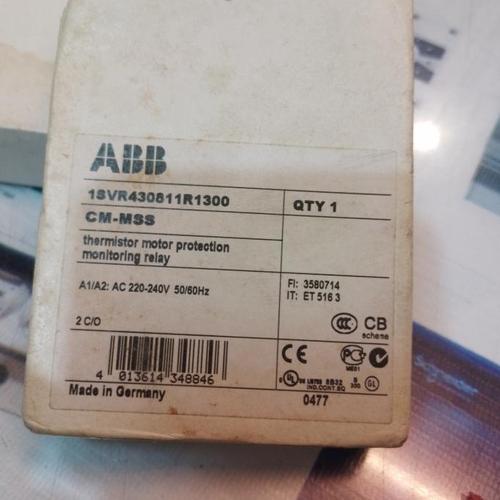 Jual Kuyyy Cm-Mss 1Svr430811R1300 Thermistor Motor Relay Abb 220V [Packing - Jakarta Pusat ...