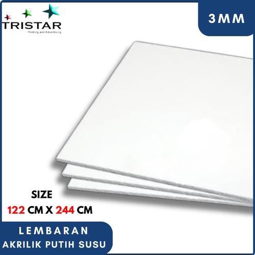 Jual Lembaran Akrilik / Acrylic Sheet Putih Susu 3mm 122 x 244 - Jakarta Barat - Tristar Eka ...