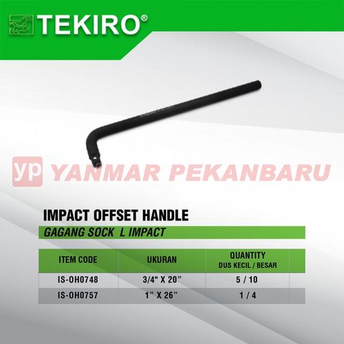 Jual TEKIRO IMPACT OFFSET HANDLE / GAGANG SOCK L IMPACT - 3/4" X 20 ...