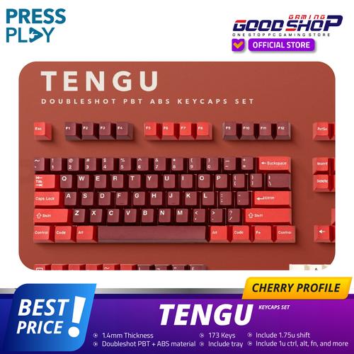 Promo TENGU PBT ABS Doubleshot Keycaps Keycap Set by Press Play ...