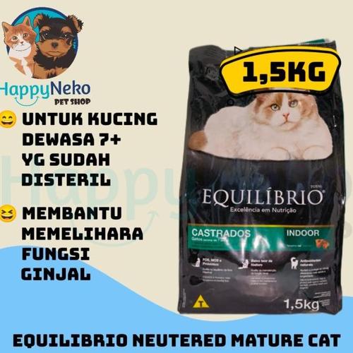 Jual Equilibrio Neutered Adult Cat 7+ 1,5Kg Makanan Kering Kucing ...