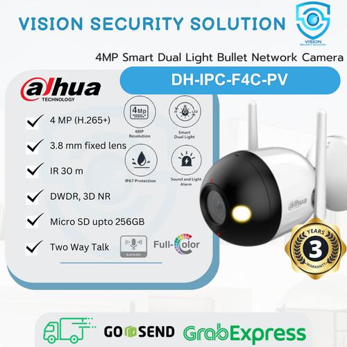 Jual IP Camera CCTV Wifi Outdoor Dahua 4MP DH-F4C-PV Bullet Ricoo Series - KINGSTON 32GB - Kab ...