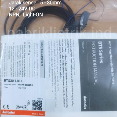 Jual Photo electric sensor BTS30 LDTL BTS 30 Autonics original ...