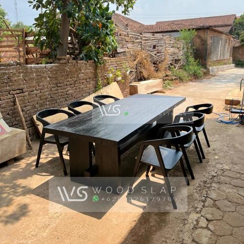 Jual Set Meja Makan Kotak Flat 6 Kursi Rustic Jati - Meja saja - Kab ...