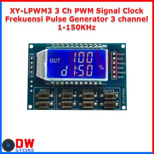 Jual XY-LPWM3 3 Channel PWM Signal Clock Frekuensi Pulse Generator 150KHz - Kab. Bandung - DW ...