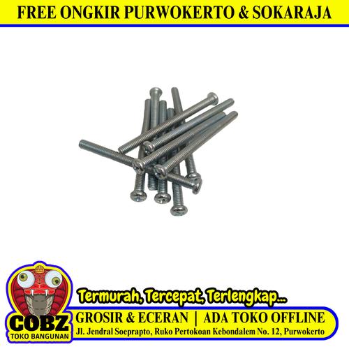 Jual M 4 x 50 MM / NM Baut JP Kepala Pentol Bulat Plus Putih Biji - Kab. Banyumas - COBZ ...