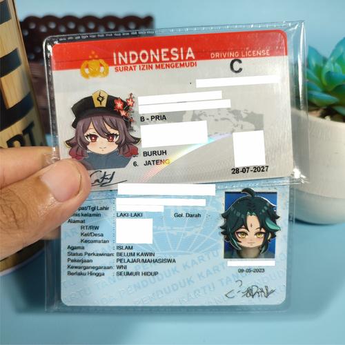 Jual Cover KTP/SIM -Sampul Pelindung Anti Gores KTP/SIM Game Genshin ...