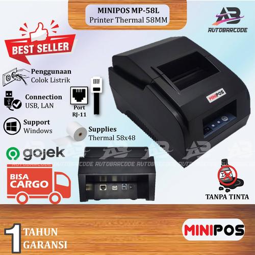 Promo PRINTER KASIR MINIPOS MP-RP58 USB LAN PRINTER THERMAL 58MM - Kota Surabaya - AUTO BARCODE ...