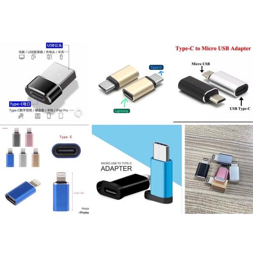 Jual Converter Charger Type C To Lightning , mirco To Type C , Micro ...