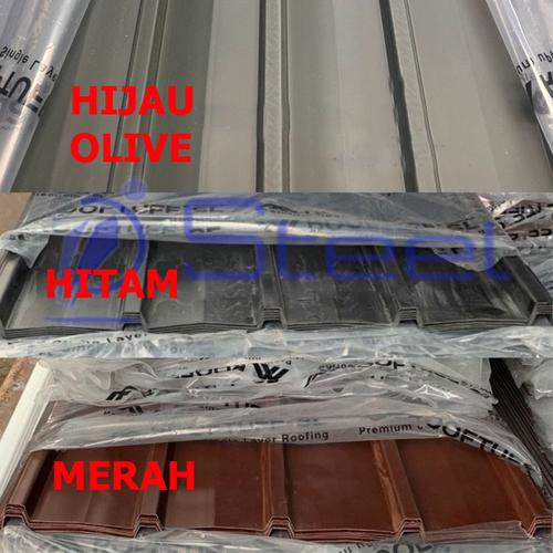 Jual Atap Rooftuff Hitam / Merah / Hijau Olive | Trimdeck Single Layer ...