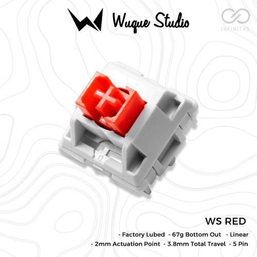 Promo Wuque Studio WS Red Pre-Lubed mechanical keyboard switch (Linear ...