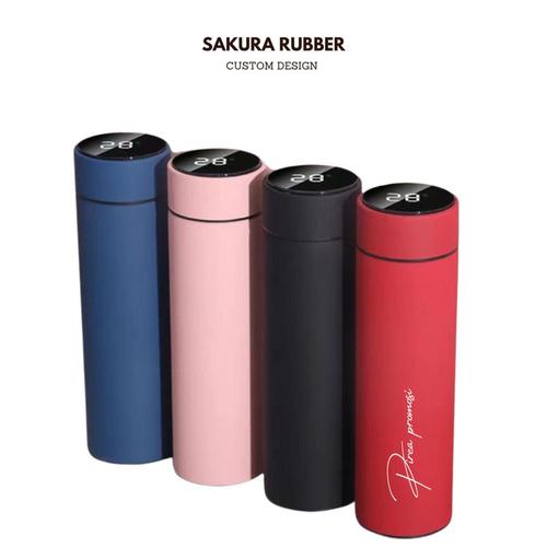 Jual Tumbler Termos Sakura LED Rubber Custom Grafir Laser / UV Printing ...