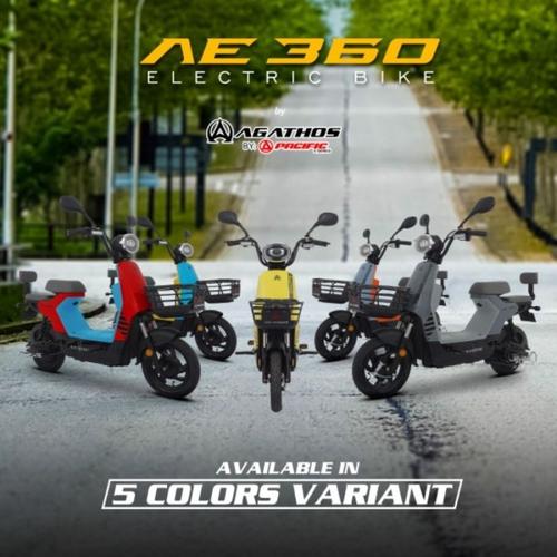 Jual Sepeda Listrik Agathos AE360 500Watt Pacific Exotic Electric Bike - Orange Blue - Jakarta ...
