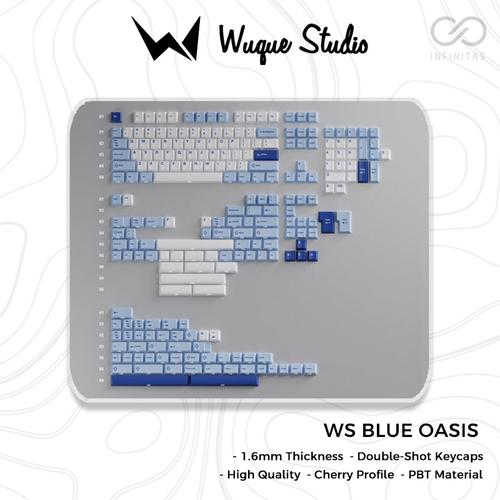 Jual Wuque Studio WS Blue Oasis Doubleshot PBT Keycaps / Keycap ...