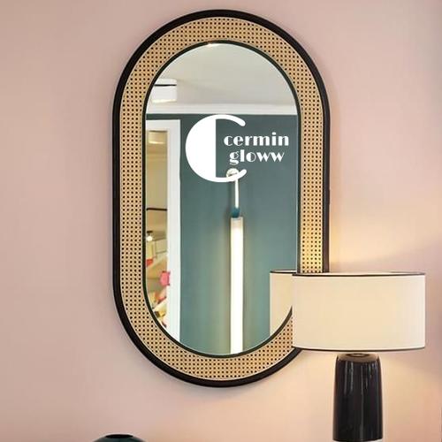 Jual cermin dinding oval rotan minimalis - Kab. Jepara - Cermin Gloww ...