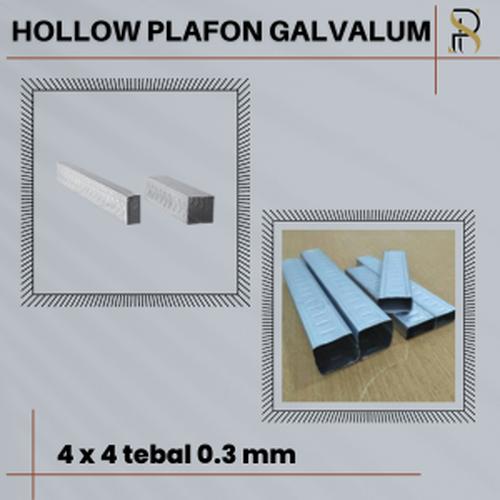 Jual hollow 4x4 tebal 0.3 mm / hollow galvalum gypsum / hollow plavon ...