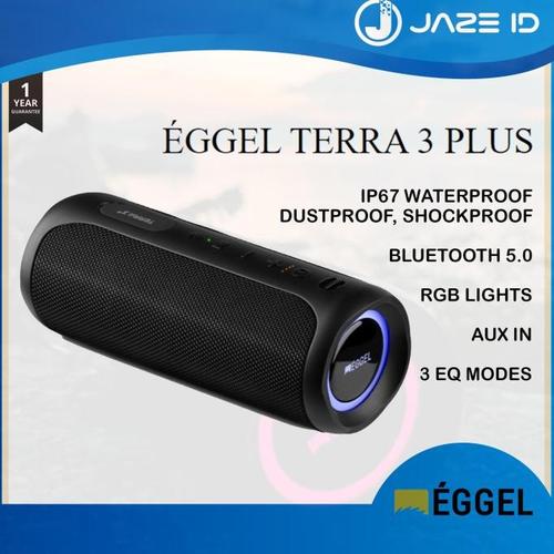 Jual Eggel Terra 3 Plus + Waterproof Portable Bluetooth Speaker Stereo ...