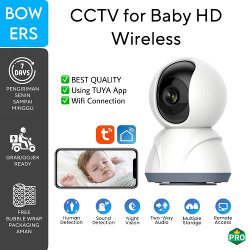 Promo CCTV Baby for Monitor Baby Indoor Wifi Tuya BEST QUALITY - CCTV ...