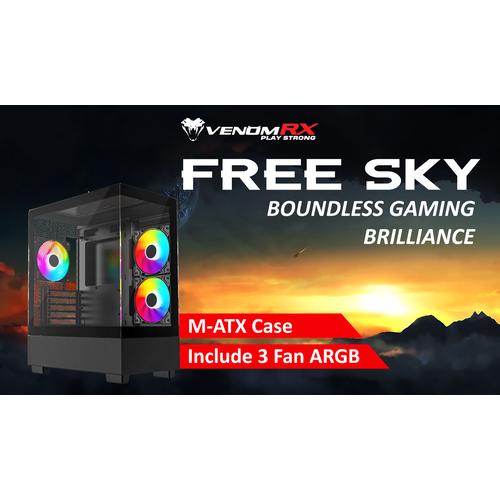 Jual Casing VenomRX Free Sky - microATX Gaming Case Venom RX Free Sky ...