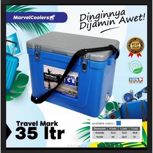 Jual Cool Box Coolbox Cooler Box Travel Mark 35 ltr Marvel | KHUSUS JNE ...