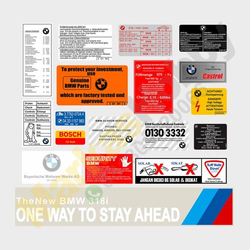 Jual Stiker BMW E30 Warning Set - M10 - Kab. Bandung - MarkasHobby ...