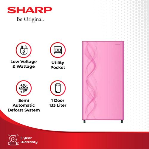 Promo Sharp Kulkas 1 Pintu SJ-N162D-AP Kirei III Aurora Pink 133L Cicil ...
