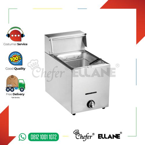 Jual Gas Deep Fryer Single Tank Merk Chefer EGF-6L 6 Liter Made in ...
